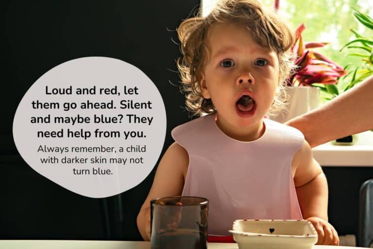 How to Tell the Difference Between Choking + Gagging When Feeding Your ...